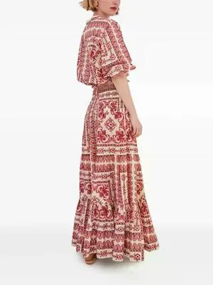 Cara Cara Emilia Scarf-print Maxi Skirt