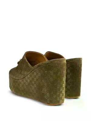 Gucci Horsebit Gg Supreme Sandals