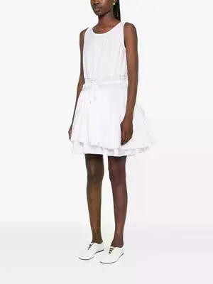 Loewe X Paula's Ibiza Tiered Drawstring Mini Dress