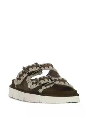 Mou Crochet-trim Buckle-strap Sandals