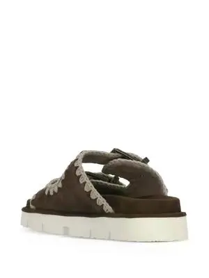 Mou Crochet-trim Buckle-strap Sandals