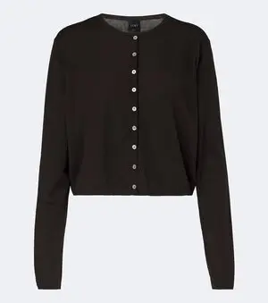 LESET Merino Wool Cardigan - Brown