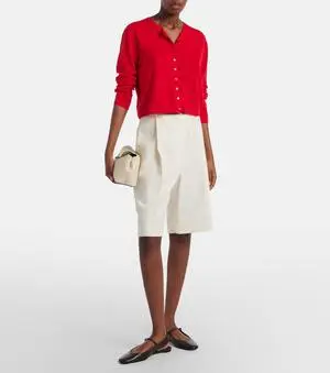 LESET Merino Wool Cardigan - Red