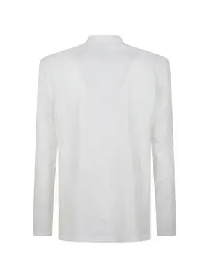 ESCAPISTA Bib-front Band-collar Shirt
