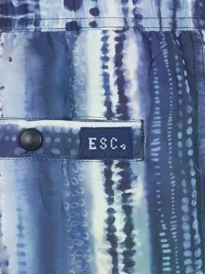 ESCAPISTA Tie-dye Drawstring Swim Shorts