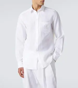 Dolce & Gabbana Embroidered Linen Shirt