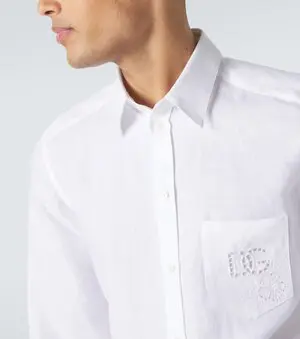 Dolce & Gabbana Embroidered Linen Shirt