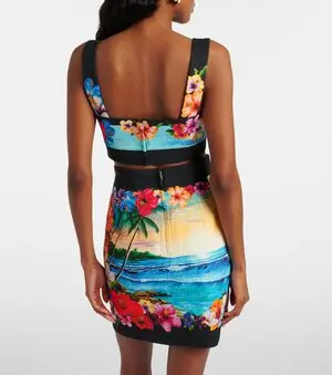 Dolce & Gabbana Printed Crop Top