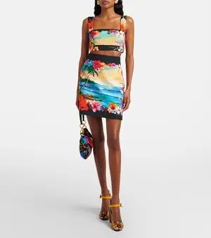 Dolce & Gabbana Printed Crop Top