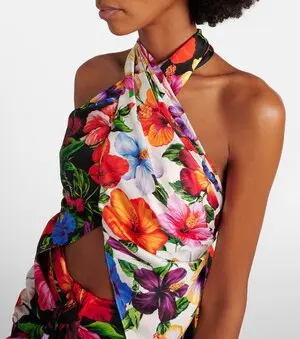 Dolce & Gabbana Floral Print Silk Top