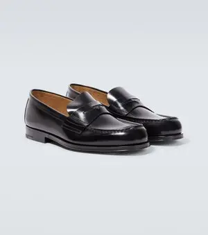 Prada Nubuck Leather Loafers - Black