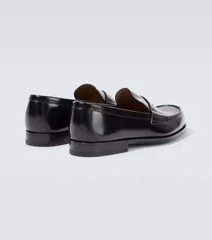 Prada Leather Loafers - Black