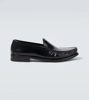 Prada Prada Leather Loafers Black