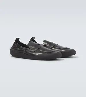 Prada Leather Loafers - Black