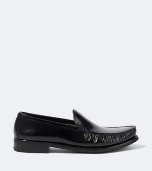 Prada Leather Loafers - Black