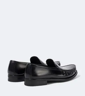 Prada Leather Loafers - Black