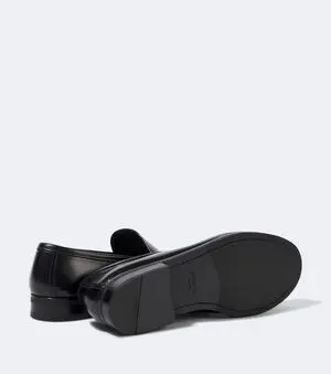 Prada Leather Loafers - Black