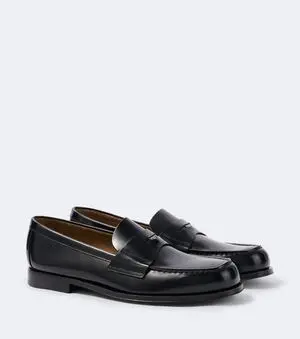 Prada Leather Loafers - Black