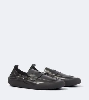 Prada Leather Loafers - Black