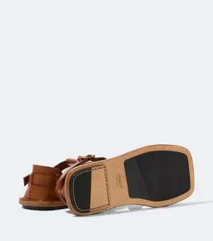 Versace Souvenir Leather Fisherman Sandals
