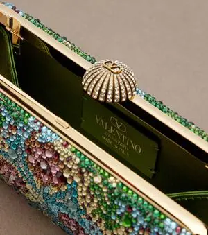Valentino Garavani Carry Secrets Embellished Clutch