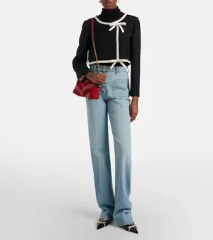 Valentino Garavani Panthea Small Leather Crossbody Bag