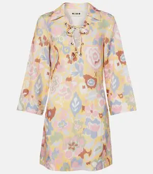 Rixo Lucien Printed Minidress - Multicoloured