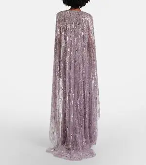 Jenny Packham Elio Embellished Gown - Pink