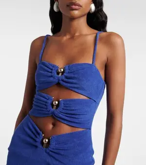 Christopher Esber Cutout Terry Mini Dress