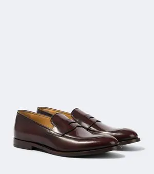 Brunello Cucinelli Leather Penny Loafers - Brown