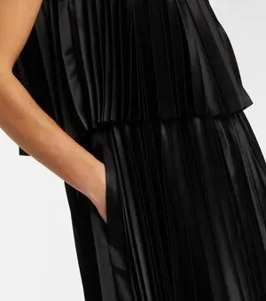 Noir Kei Ninomiya Satin Midi Dress