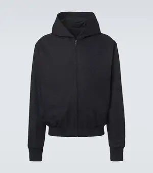 Gucci Gg Jacquard Hooded Cotton Jacket