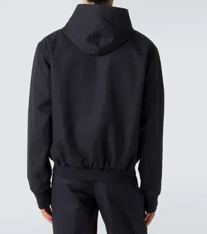 Gucci Gg Jacquard Hooded Cotton Jacket