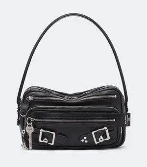 Acne Studios Leather Shoulder Bag - Black