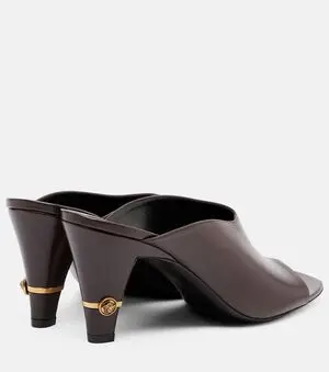 Versace Giulietta Leather Mules - Brown