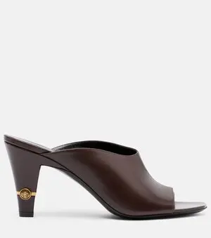 Versace Giulietta Leather Mules - Brown