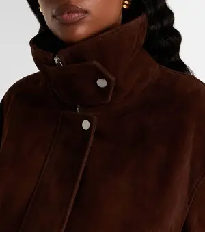 Nour Hammour Pia Suede Blouson Jacket
