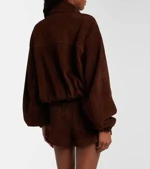 Nour Hammour Pia Suede Blouson Jacket