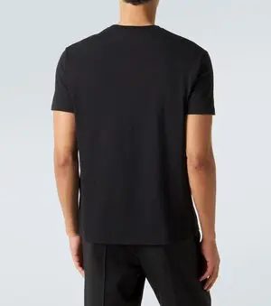 Valentino Garavani Vlogo Cotton Jersey T-shirt - Black