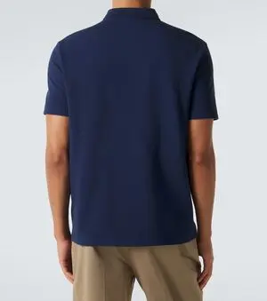 Valentino Garavani Vgold Cotton Piqué Polo Shirt