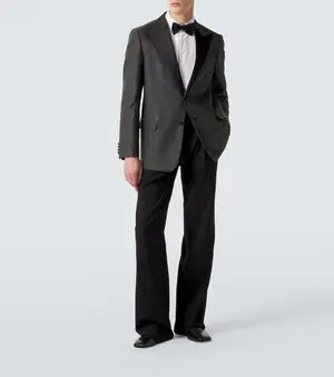 Valentino Garavani Virgin Wool Straight Leg Pants - Black