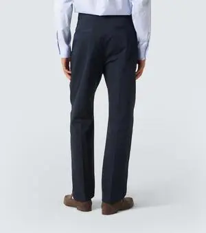 Valentino Garavani Cotton Straight Leg Trousers