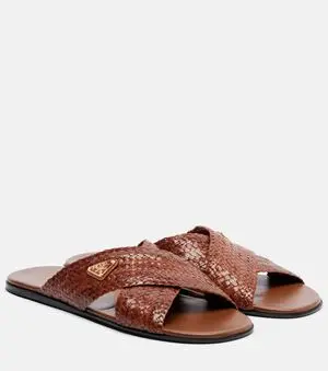 Women's Woven Leather Sandals