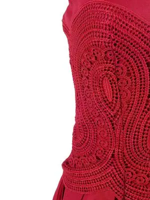 CLIPS Lace-panelled Sleeveless Dress