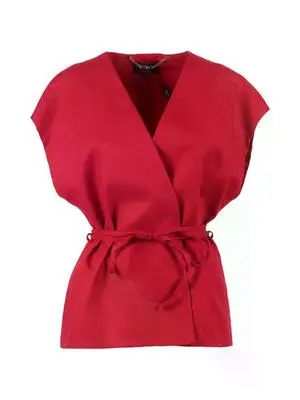 CLIPS Belted Wrap Jacket - Red