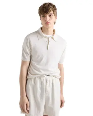 Prada Cashmere And Silk Polo Shirt