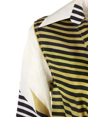 LE SARTE PETTEGOLE Striped Belted Dress