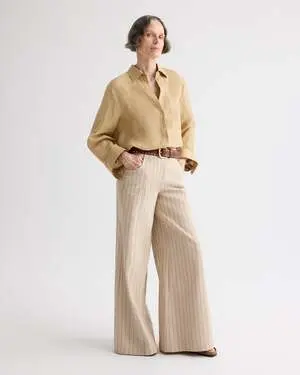 TWP Demie Pant In Cotton Linen
