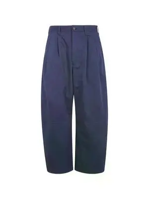 Comme Des Garçons Wide-leg Pleated Trousers - Blue