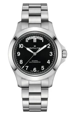 Hamilton Khaki Field Automatic Bracelet Watch - Black